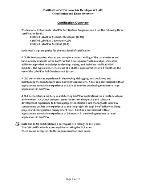clad exam prep guide english pdf control flow data type