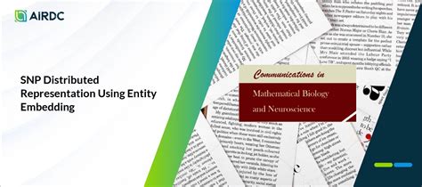 Snp Distributed Representation Using Entity Embedding Artificial