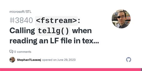 Calling `tellg` When Reading An Lf File In Text Mode Causes `getline