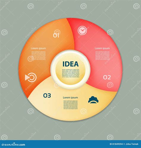 Vector Circle Infographic Template For Diagram Graph Presentation And Chart Stock Vector