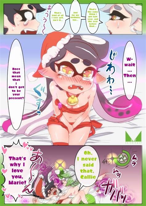 Rule 34 2girls Bare Shoulders Blush Callie Splatoon Censored