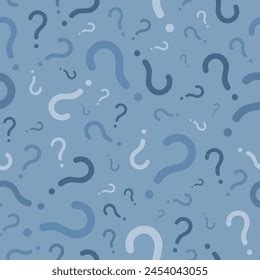 Question Marks Seamless Pattern Vector Question Stock Vector Royalty Free