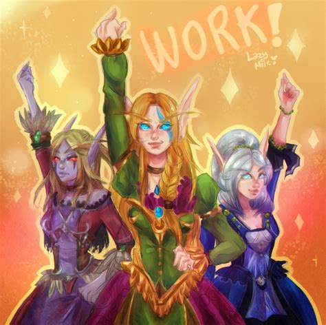 Windrunner Sisters By Elfm Warcraft Art Warcraft Characters