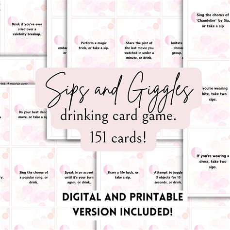 Drinking Card Game Drinking Cards Drinkinggames Ladies Night Game Adult Game Night Games Girls