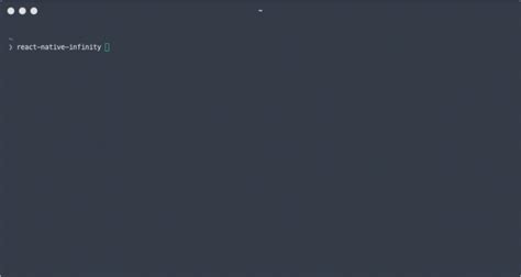 github codypearce react native infinity a cli that generates react