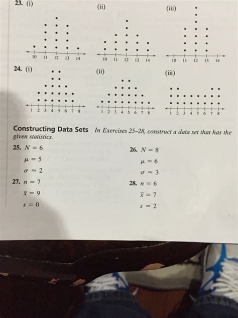 Solved In Exercises Construct A Data Set That Has The Chegg