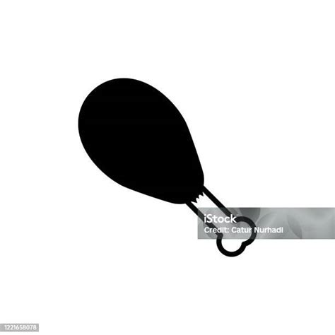 프라이드 치킨 아이콘 벡터 일러스트 템플릿 디자인 유행 가금류에 대한 스톡 벡터 아트 및 기타 이미지 가금류 가득 찬 고기 Istock