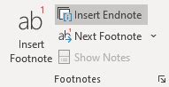Insert Footnotes And Endnotes Microsoft Word 365