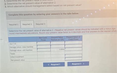 solved problem 24 6a algo net present value of alternate