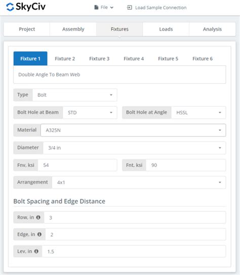 Vertical Brace Connection Skyciv Engineering