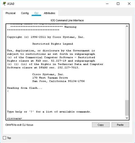 Supported Commands Asa
