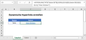 Dynamische Hyperlinks in Excel erstellen - Automate Excel