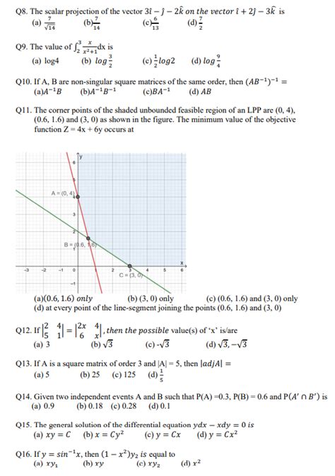 Cbse Class 12 Mathematics Sample Paper 2023 Solved