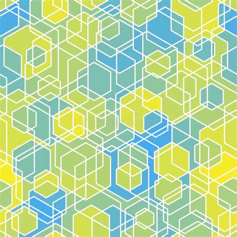 Honeycomb Seamless Pattern Repeated Overlap Hexagon Motif Texture Print Stock Vector