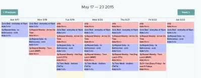Fullcalendar Display Week Events Like It Is In Months Stack Overflow