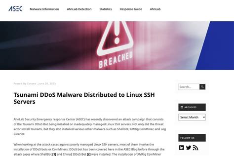 Linux SSHサーバにブルートフォース攻撃Tsunami マルウェアの仕業 ライブドアニュース