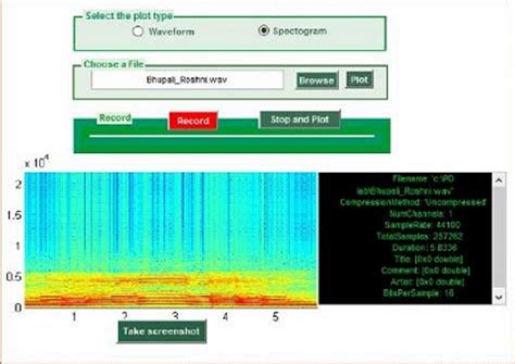 Audio Visualizer Records And Displays Sound In The Form Of Waveforms And Spectrograms