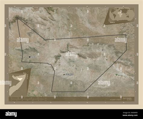 Sool Region Of Somalia High Resolution Satellite Map Locations And