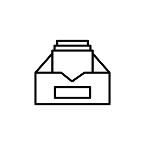 archive icon set data file folder organize box symbol document
