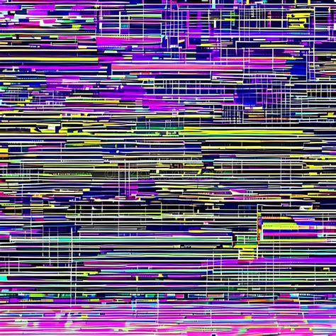 A Glitchy Digital Texture With Distorted Typography And Fragmented Text