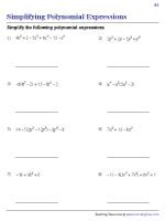 Simplifying Algebraic Expressions Worksheets - Worksheets Library