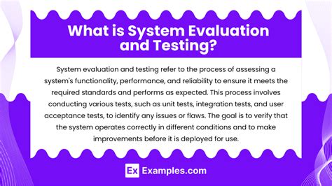 System Evaluation And Testing Notes And Practice Questions Cmt Examples
