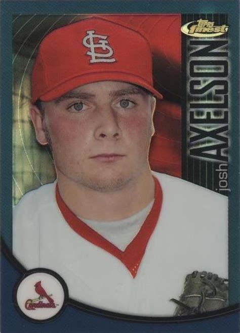 2001 Topps Finest Josh Axelson 133 Refractor 241 Rc For Sale