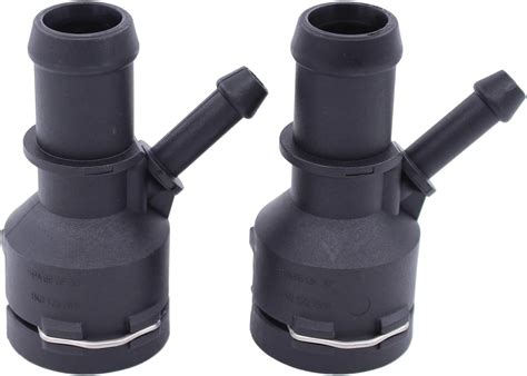 Motoku 2pcs Engine Coolant Heater Hose Connector For Vw