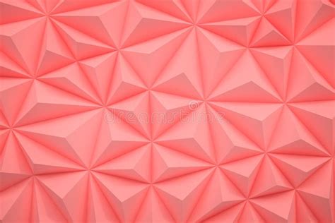 Abstract Pink Low Poly Background With Copy Space 3d Render Stock Image Image Of Hipster