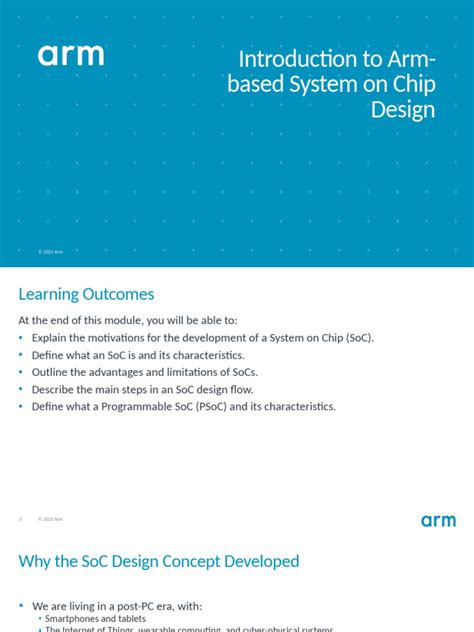arm system on chip design pdf system on a chip computers