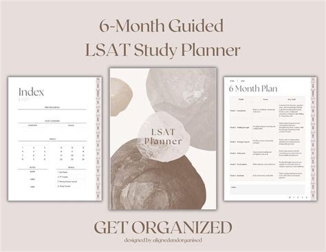 6 Month Guided Lsat Study Plan Hyperlinked Pdf Etsy
