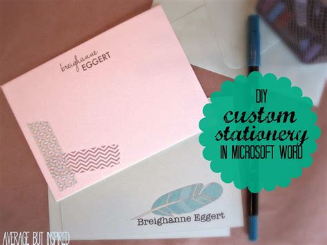 How To Make Your Own Stationery In Word Free Word Template