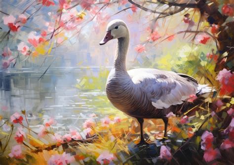Premium Ai Image Goose