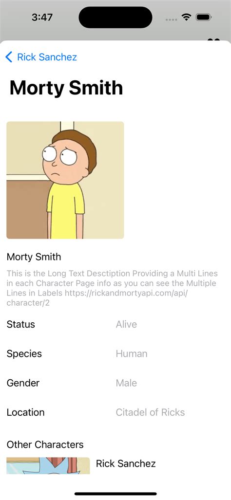 github yazan98 rick morty ios app a mobile application for ios built