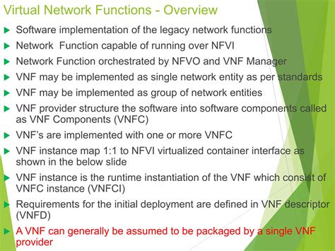 nfv virtual network function architecture pptx