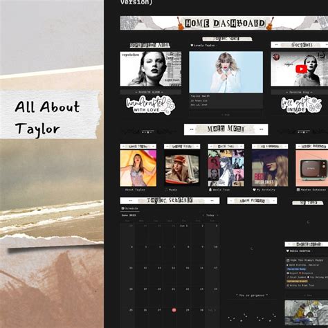 Ultimate Swiftie Notion Template Embrace The Taylor Swift Etsy