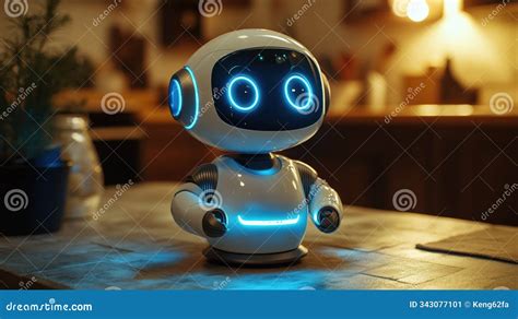 Futuristic Humanoid Robot Design In A Standing Pose The Character