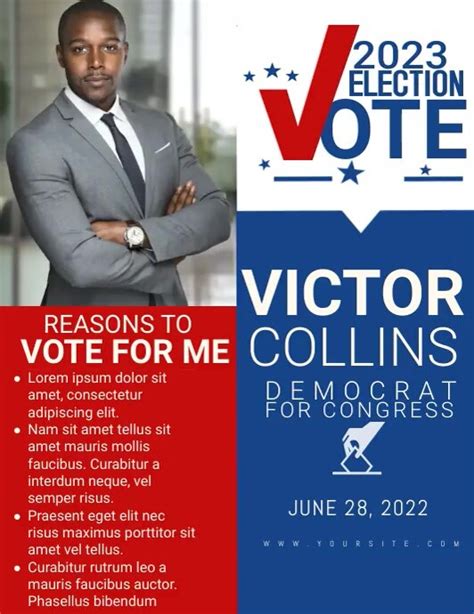 Copia De Vote Campaign Flyer Design Postermywall