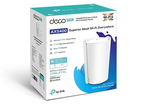 TP Link Deco X73 DSL AX5400 VDSL Whole Home Mesh Wi Fi 6 Modem System Fast Delivery Australia Wide