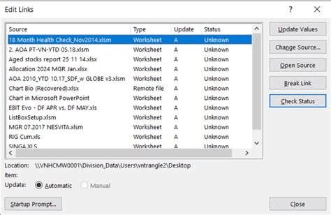 weird external links in excel r excel