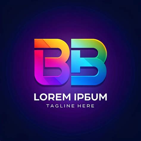Gradient Bb Logo Template Premium Ai Generated Image