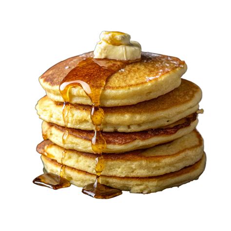 Fresh Cornmeal Pancakes Stack 59246421 Png