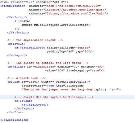 Easy Flex Flowlayout A Spark Custom Layout Example