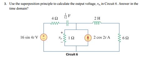 solved use the superposition principle to calculate the