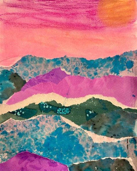 Torn Paper Landscapes Inspired By Gillinghamcharterart