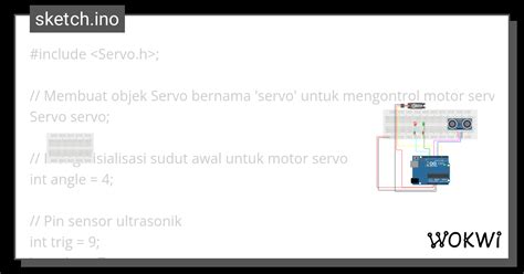 Pintu Otomatis Copy Wokwi Esp32 Stm32 Arduino Simulator