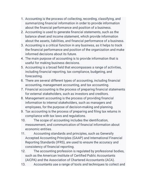 Accounting I Lecture Notes 1 Accounting Is The Process Of Collecting Recording Classifying