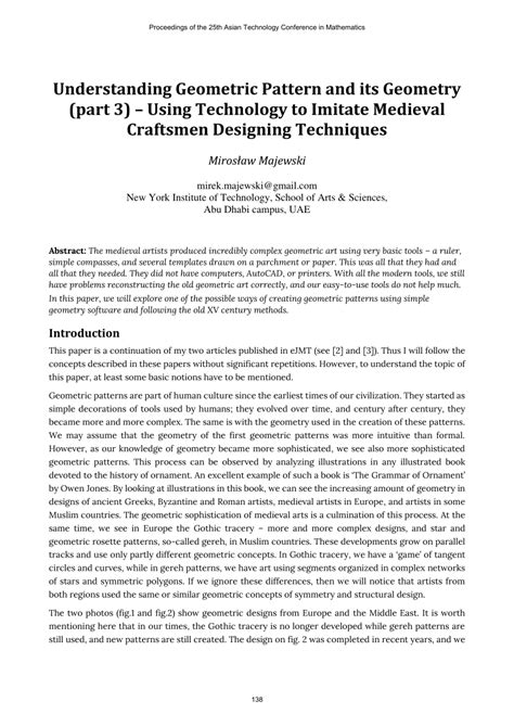 pdf understanding geometric pattern and its geometry part 3 using