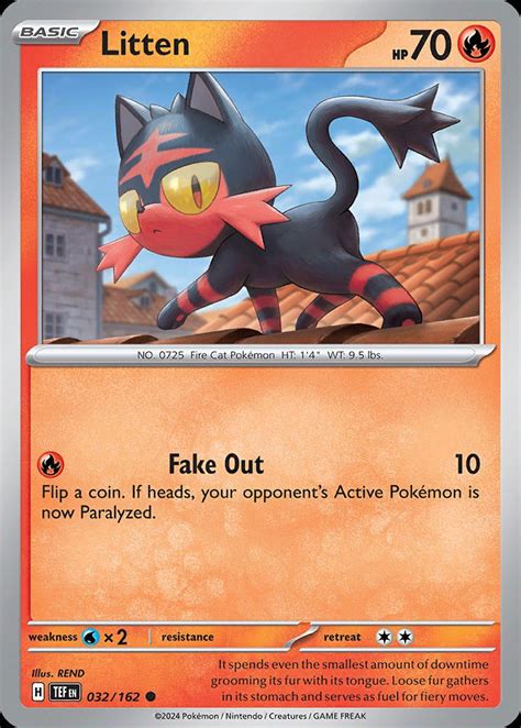 Litten Tef 32 Pokemon Tcg Pok Cartas