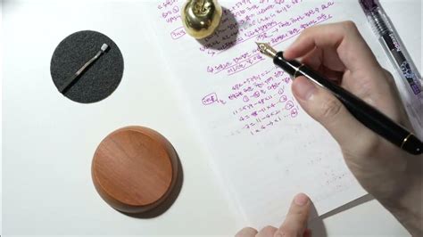 유클리드 호제법으로 일차 부정방정식 풀기 수학공부 만년필 필사 Asmr Youtube